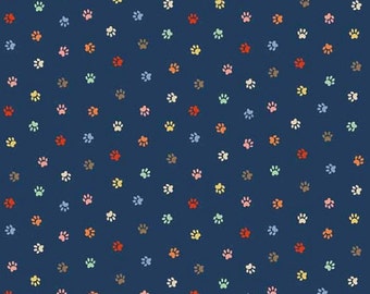 Paw print fabric | Etsy