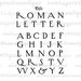 Printable Graphic Roman Style Letters by VintageRetroAntique