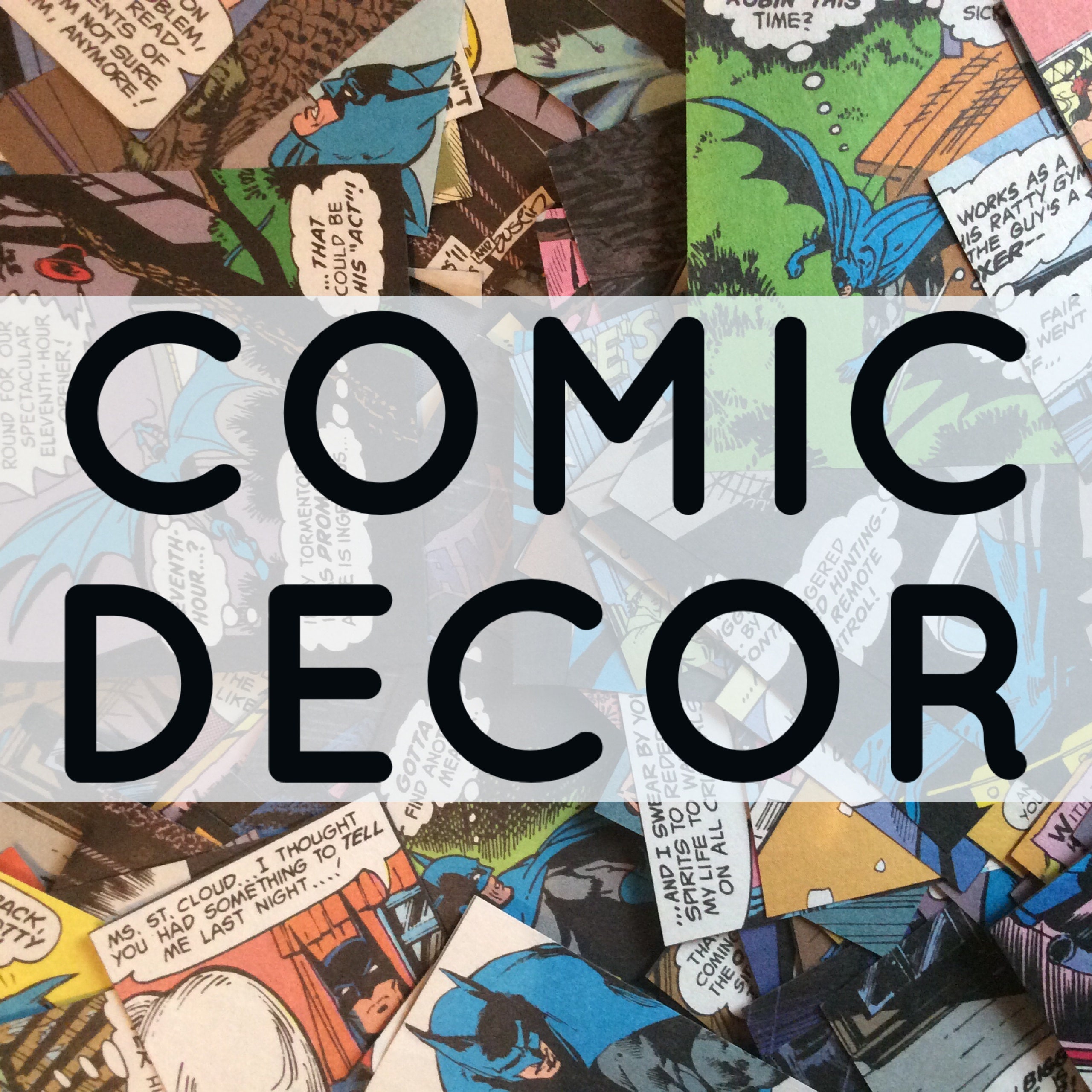 Hand Decorated Comic Book/Superhero home decor by ComicDecor