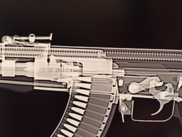 AK-47 CAT scan gun print ready to frame