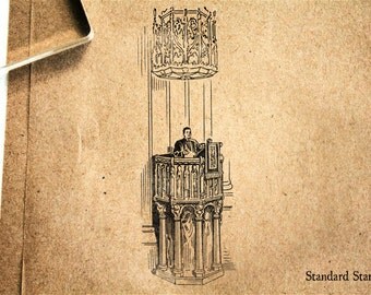 Church rubber stamp | Etsy