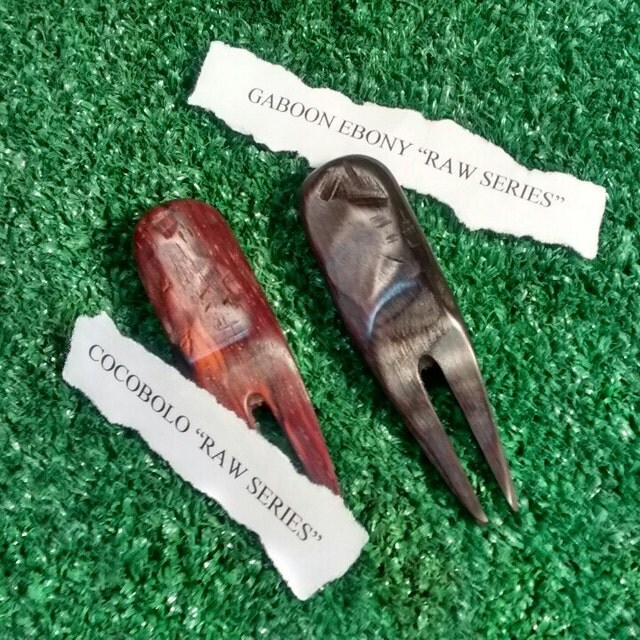 Handcrafted exotic wood divot repair tools by ExoticWoodDivotTools