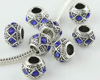 Blue pandora charm | Etsy