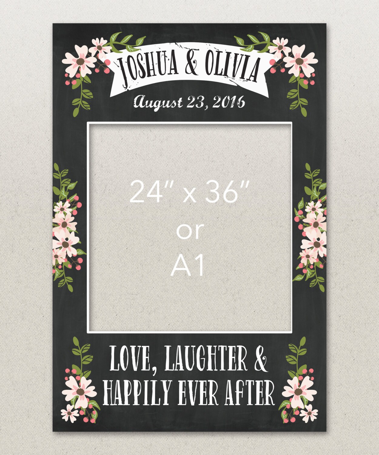 Chalkboard Country Bloom Photo Prop DIGITAL FILE Baby