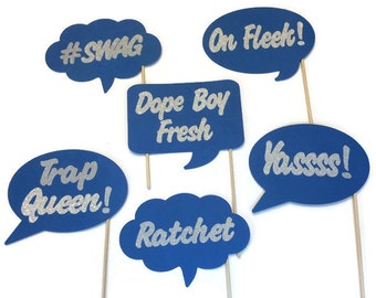 Photo Booth Props Snow White Themed Glitter by CraftingbyDenise