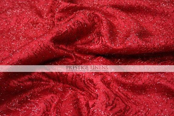 Items Similar To Sparkle Dust Satin Fabric By The Yard Red 58