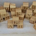 33 Russian Alphabet Wooden Blocks Toy Blocks by KlikKlakBlocks
