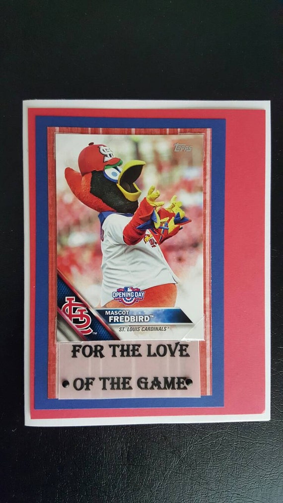 St. Louis Cardinals Greeting card featuring Mascot Fredbird on