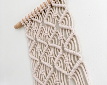 Hand-tied handcrafted macrame made with by KnottyKnottyMacrame