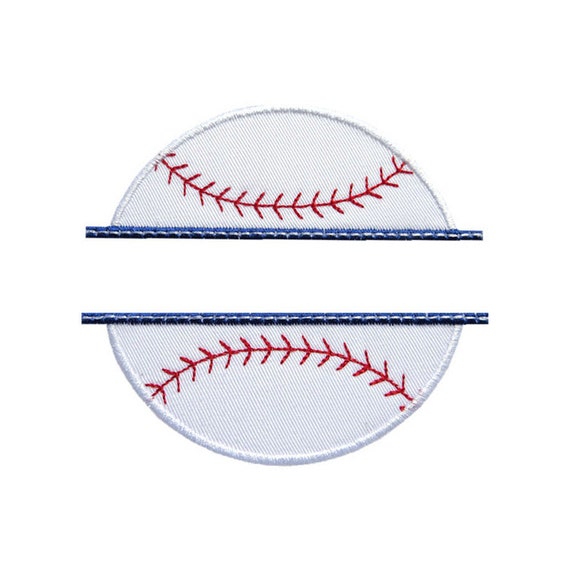 Baseball Name Plate Applique Machine Embroidery Digital Design