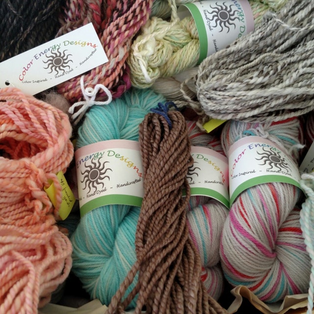 Hand dyed yarns and supplies for the knit by ColorEnergyDesigns