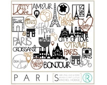 Popular items for paris clip art set on Etsy