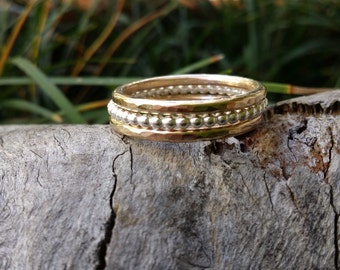 Two tone ring | Etsy