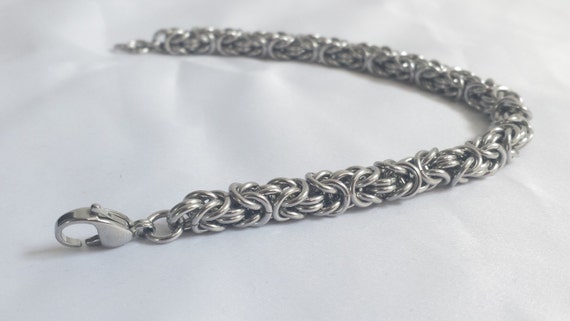 Chainmail Bracelet Stainless Steel Byzantine Weave