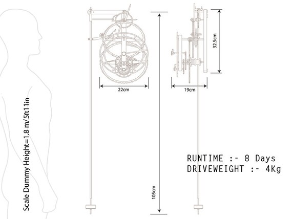 NONUS Wooden clock kit