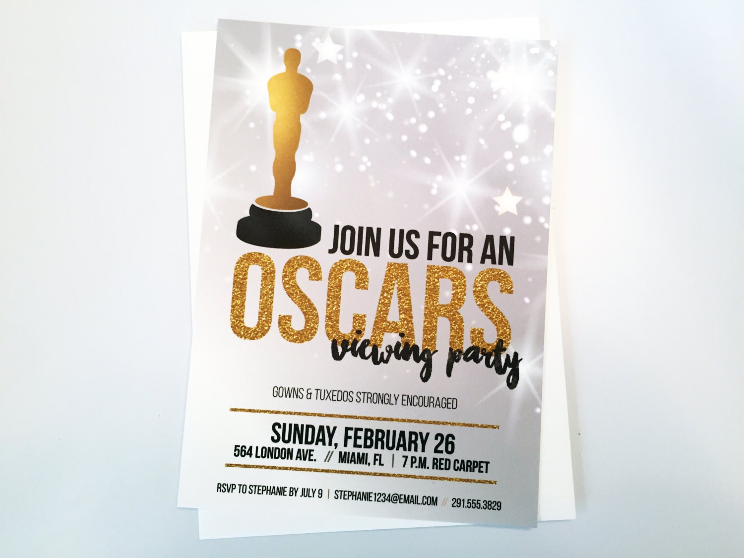 Oscars // Academy Awards Viewing Party Invitations