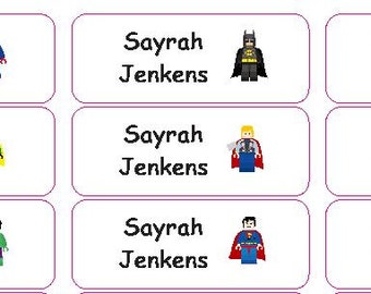 Lego name tags | Etsy