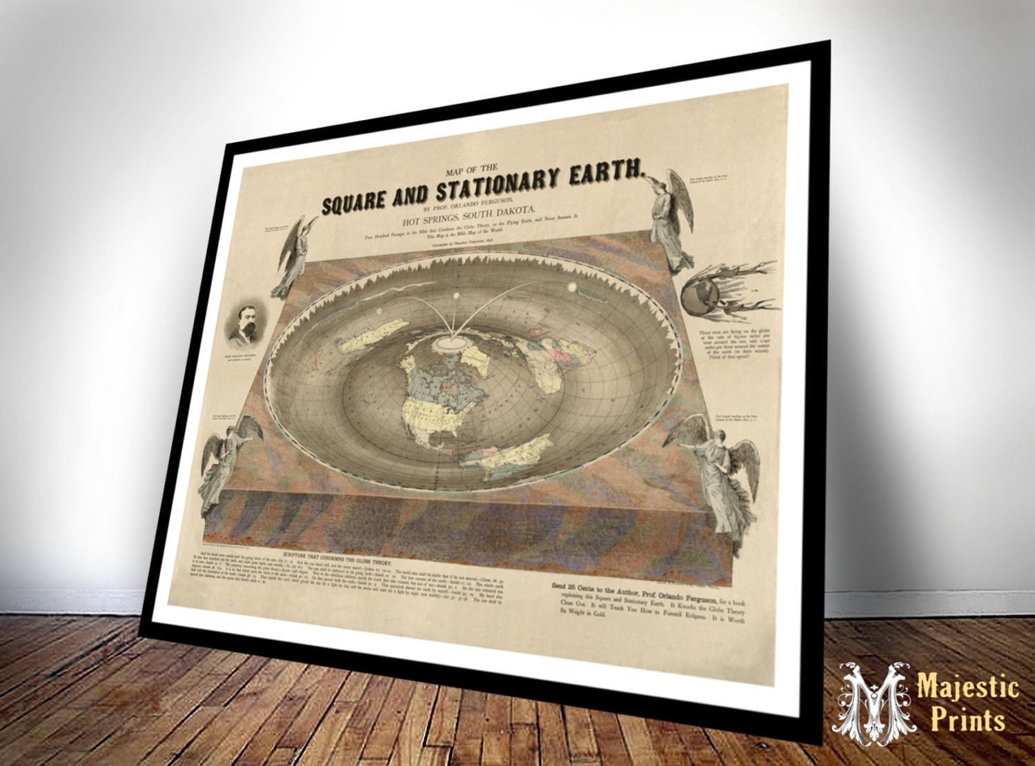 Flat Earth Map - The Square and Stationary Earth - Restoration World ...
