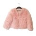 Baby Pink Fluffy Feather Jacket Marabou Winter Womens Clothing