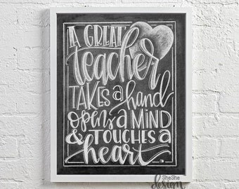 Teacher chalkboard | Etsy