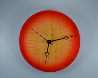 Maple Clock Painted Maple Leaf by gratefulinspiration on Etsy