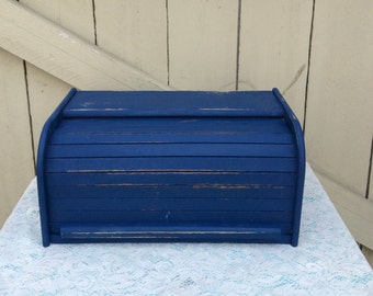 Unique blue bread box related items | Etsy