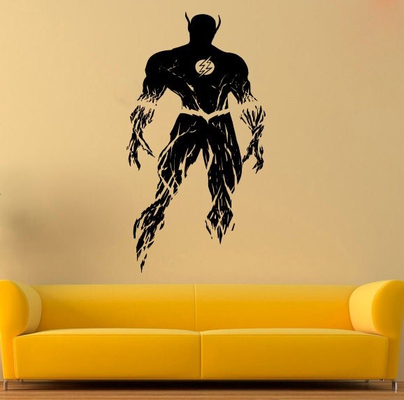 The Flash Vinyl Decal Flash Wall Sticker Comics Decals Wall