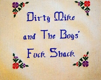 Dirty cross stitch | Etsy