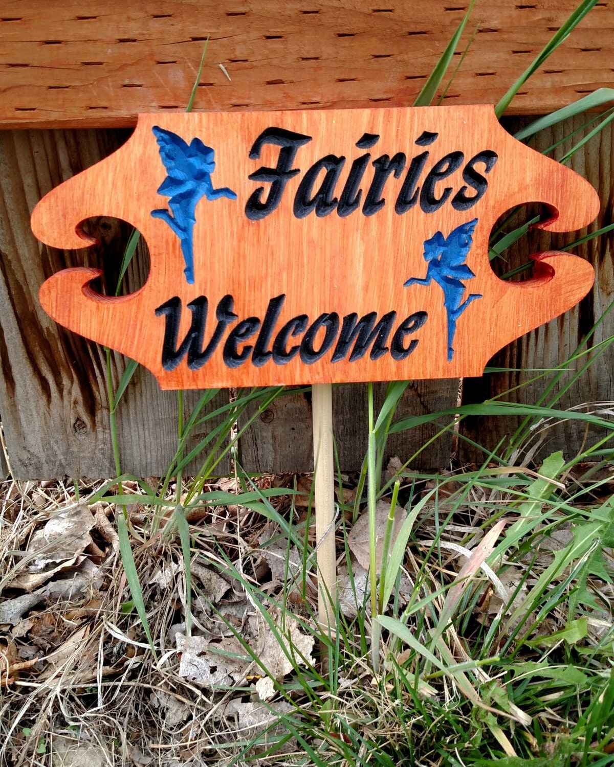 Fairies Welcome garden sign