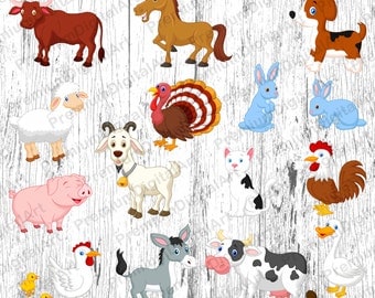 Life in the Farm Clipart Set
