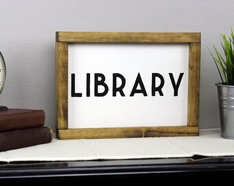 LIBRARY SIGN