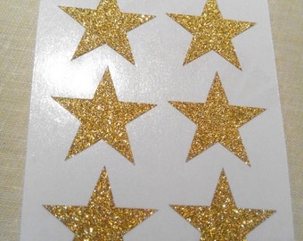 Gold star decal | Etsy
