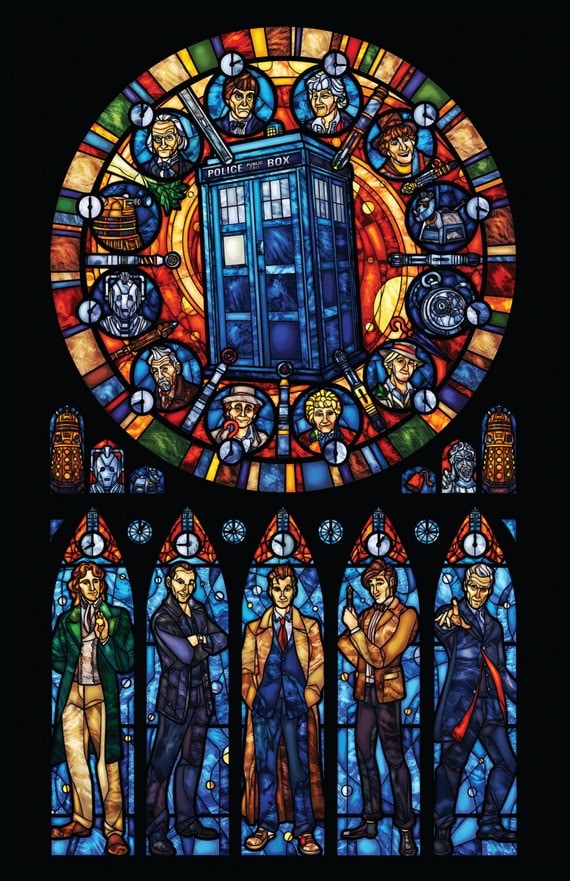 Doctor Who Stained Glass