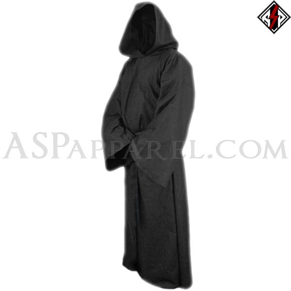 Custom Made Black Hooded Satanic Ritual Robe by SatanicClothing