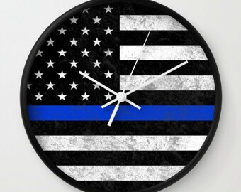 Thin blue line decor | Etsy