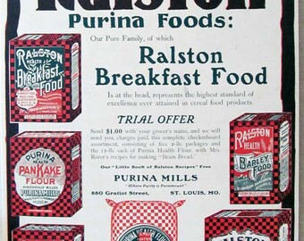 Ralston purina | Etsy
