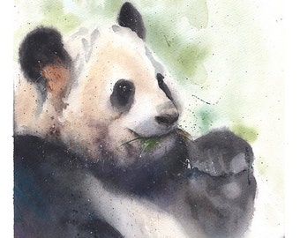 Unique panda art related items | Etsy