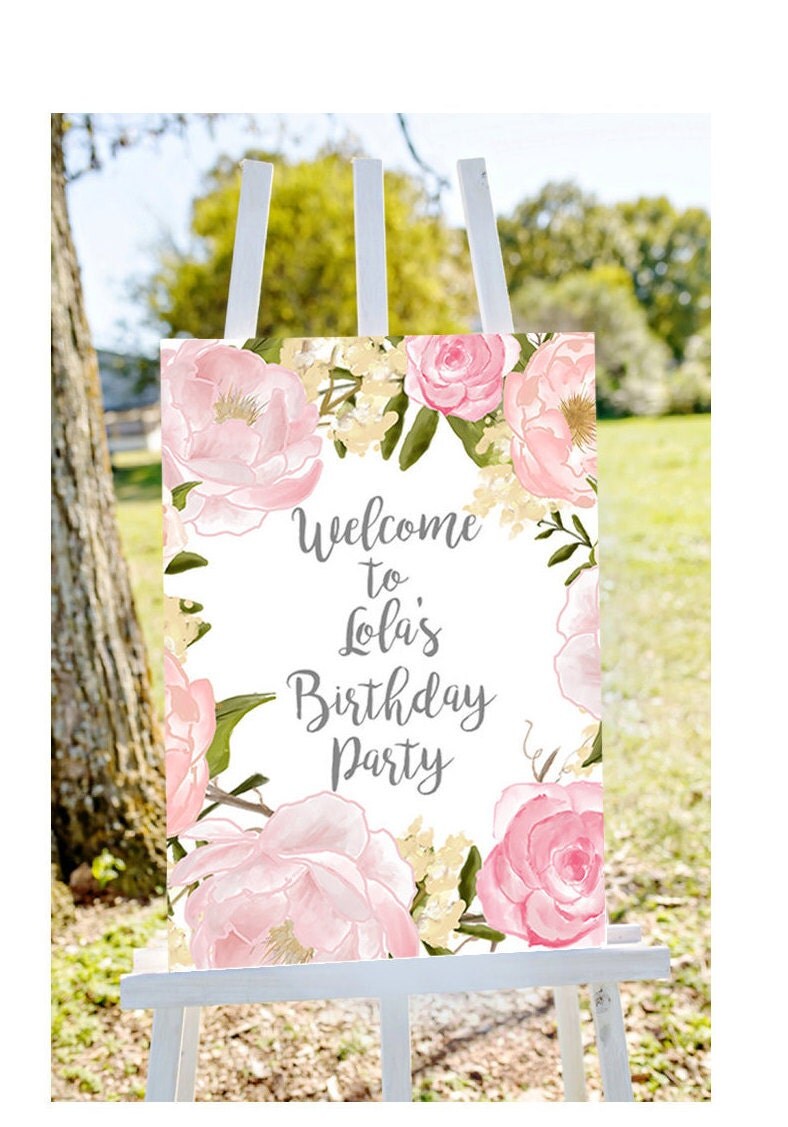 Birthday welcome sign Welcome to birthday sign welcome to