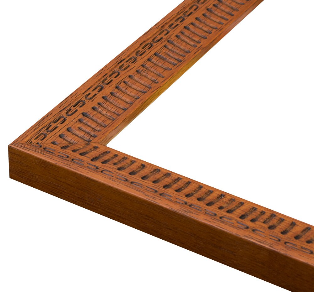 Molokai Brown Tiki Picture Frame. 1 1/8.