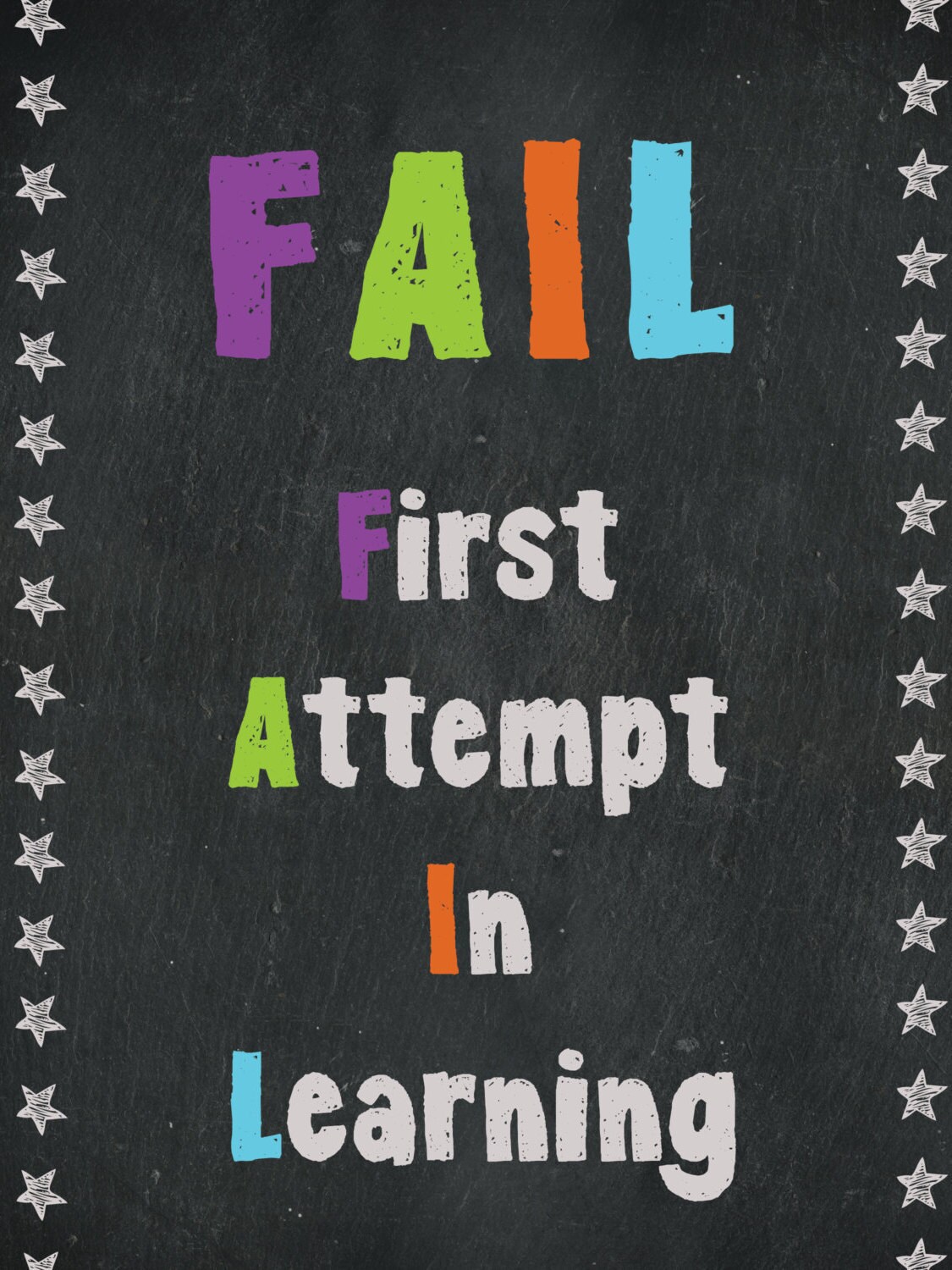 Colorful Classroom Poster FAIL: First Attempt In Learning