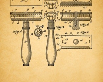 Razor blueprint | Etsy