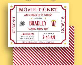 Hollywood invite | Etsy