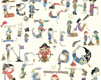 Pirate alphabet | Etsy