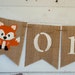 One Banner A Fox One Banner Fox Highchair Banner Woodland