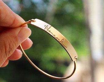 Unique signature bracelet related items | Etsy