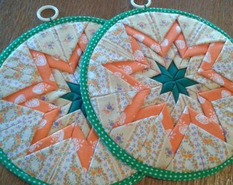 Patchwork potholders | Etsy