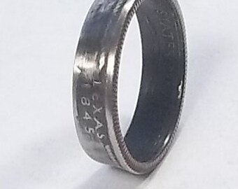 Texas coin ring | Etsy
