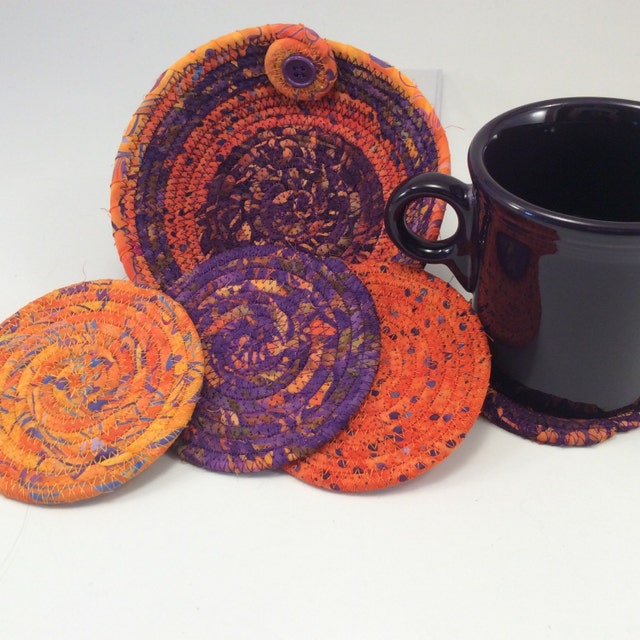 Coiled Clothesline Batik Fabric Baskets and Kits by BatikBaskets