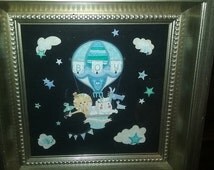 Unique baby shadow box related items | Etsy