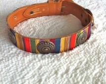 Unique concho dog collar related items | Etsy